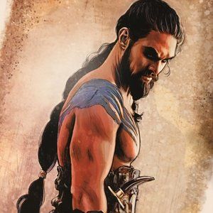 Jason Palmer | Art | Khal Drogo Game Of Thrones Print With Minor Crease ...
